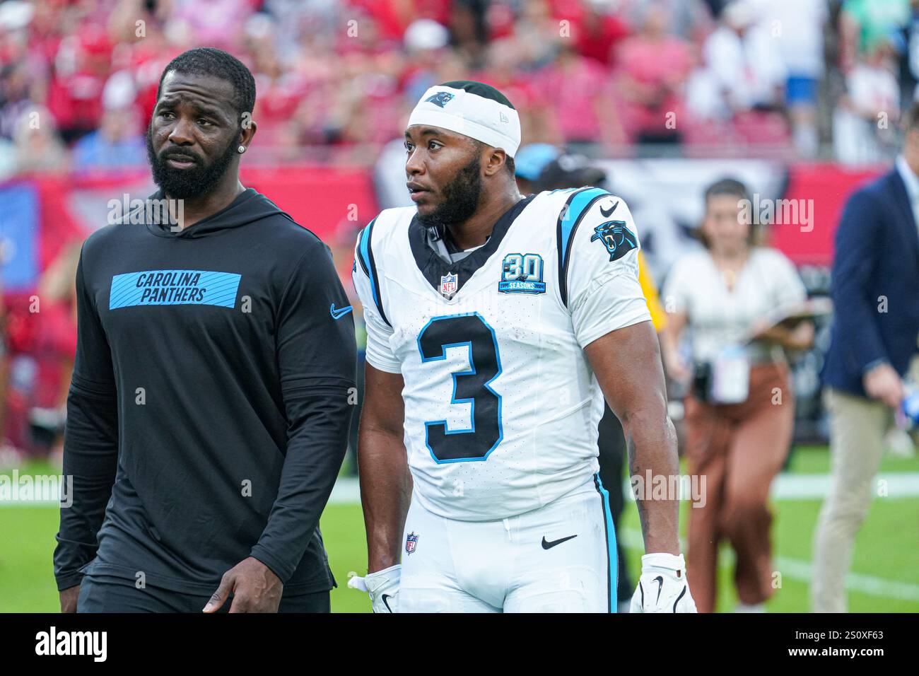 Tampa Bay, Florida, USA, December 29, 2024, Carolina Panthers player ...
