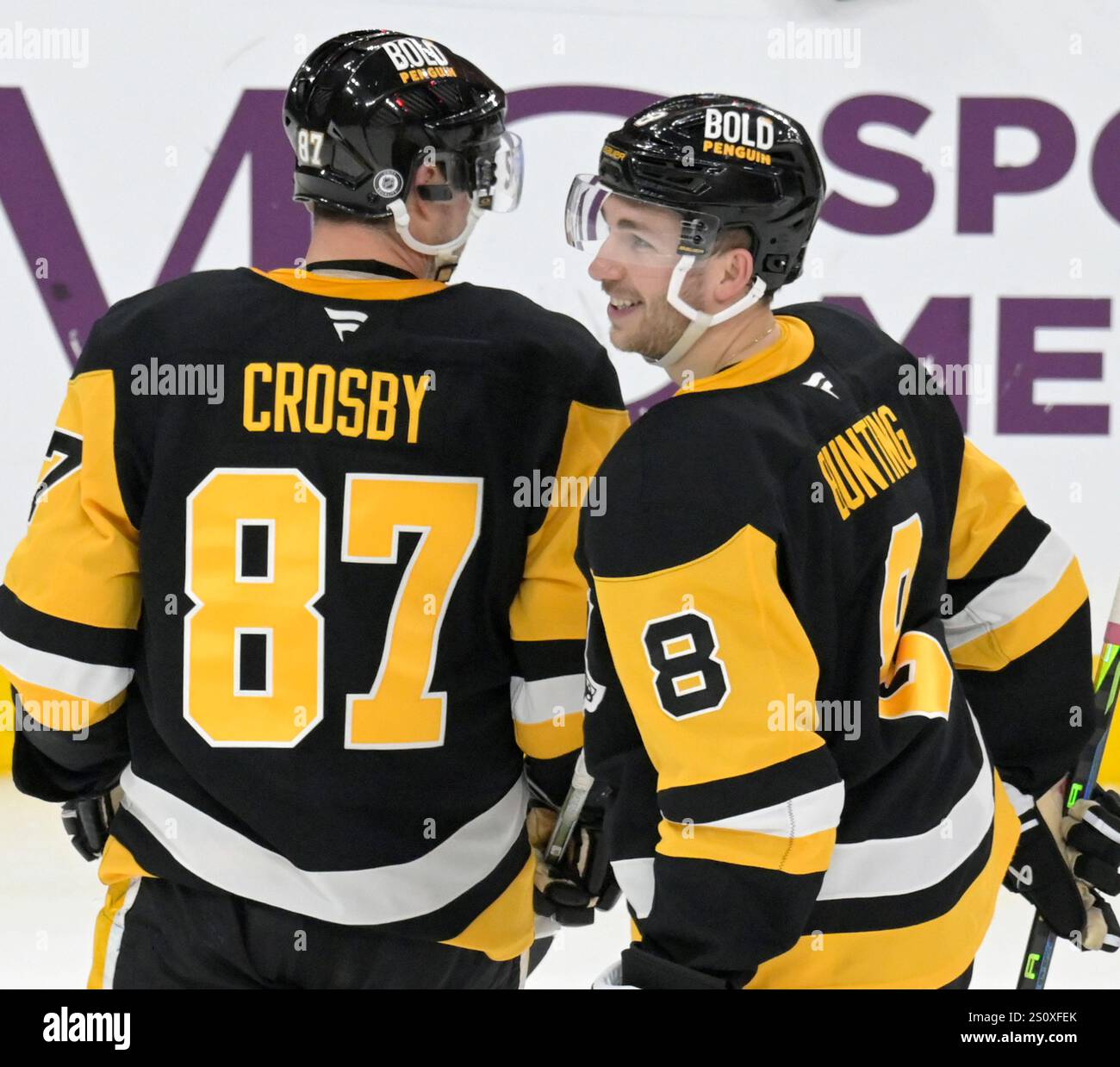 Pittsburgh, United States. 29th Dec, 2024. Pittsburgh Penguins left ...