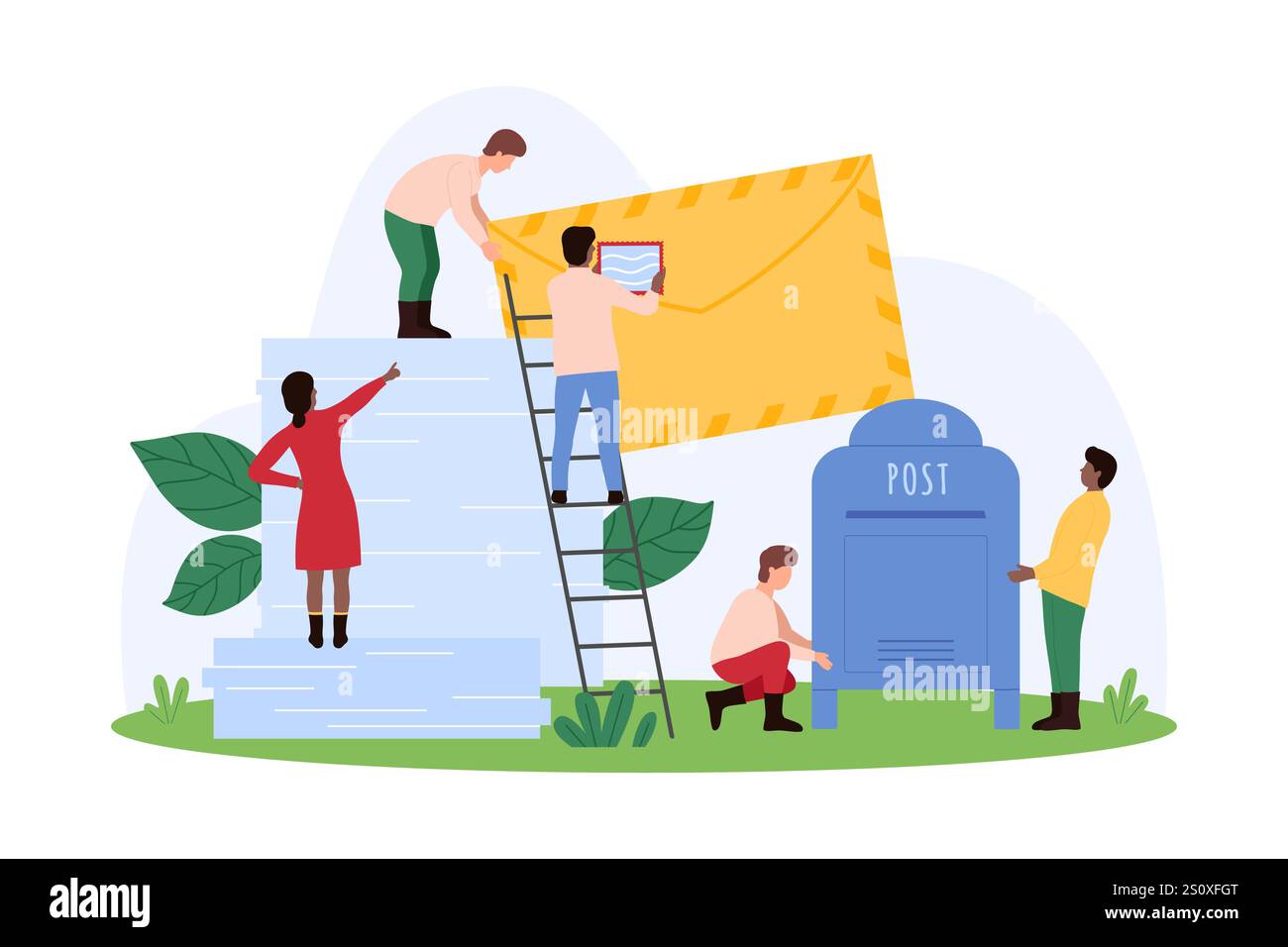 Letter posts Stock Vector Images - Alamy