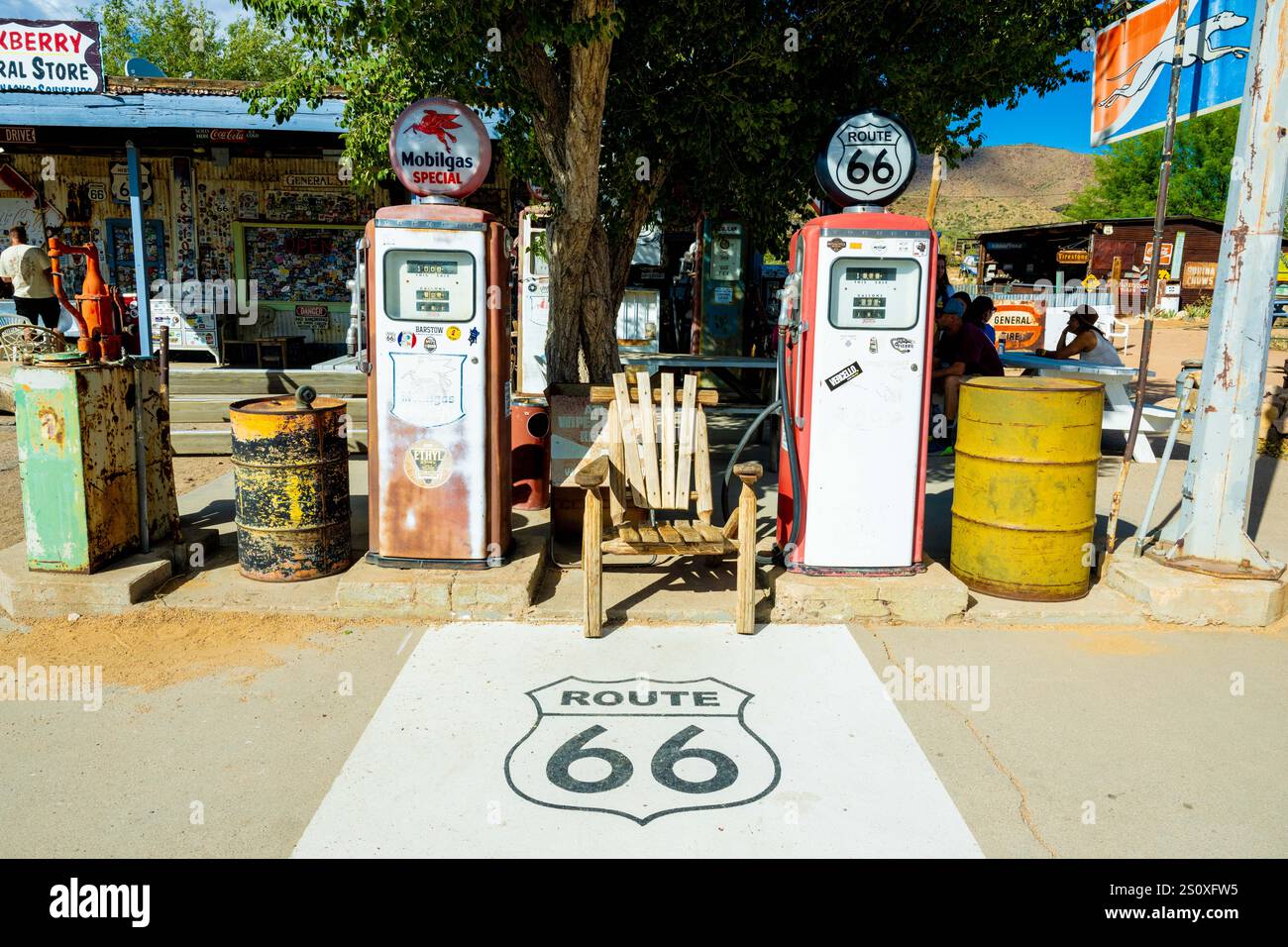 Hackberry, USA. 20th Aug, 2024. Hackberry General Store on Route 66 at ...