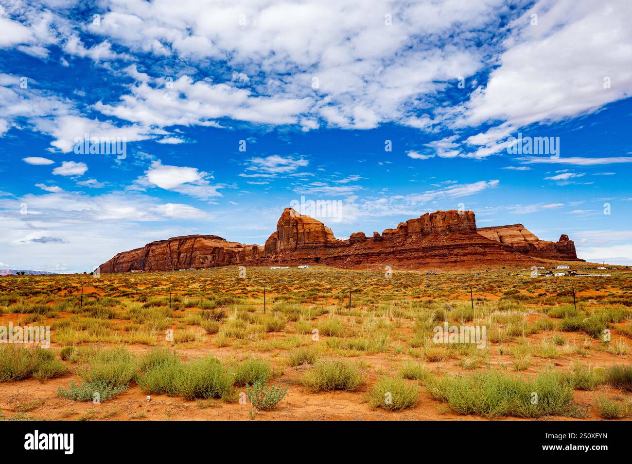 Utah, USA. 22nd Aug, 2024. Monument Valley, Valley of the rocks along ...