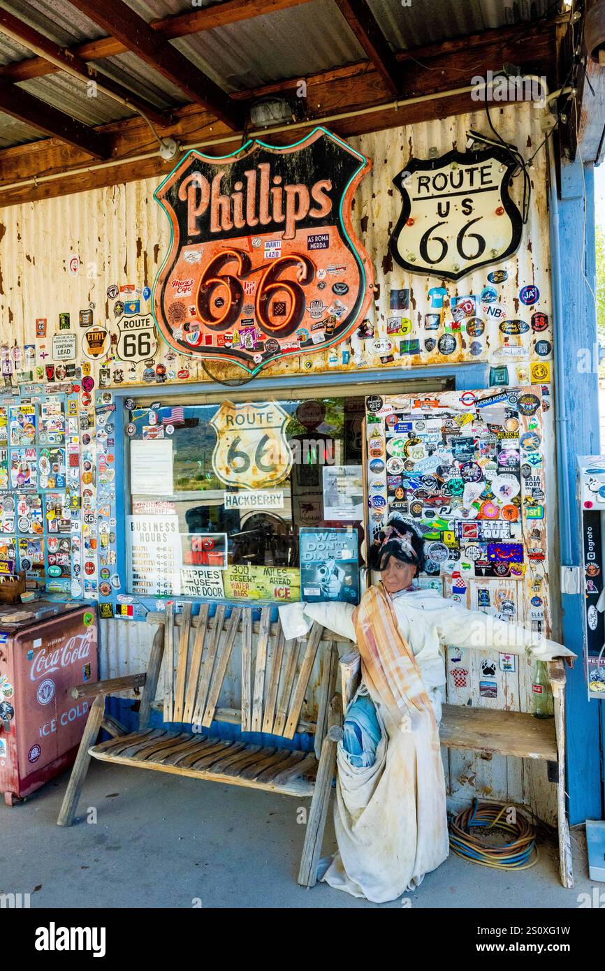 Hackberry, USA. 20th Aug, 2024. Hackberry General Store on Route 66 at ...