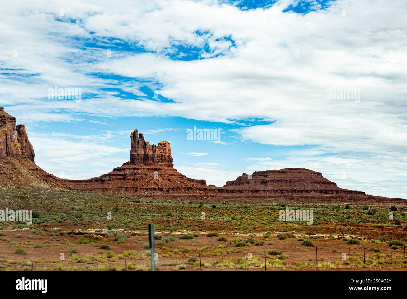 Utah, USA. 22nd Aug, 2024. Monument Valley, Valley of the rocks along ...
