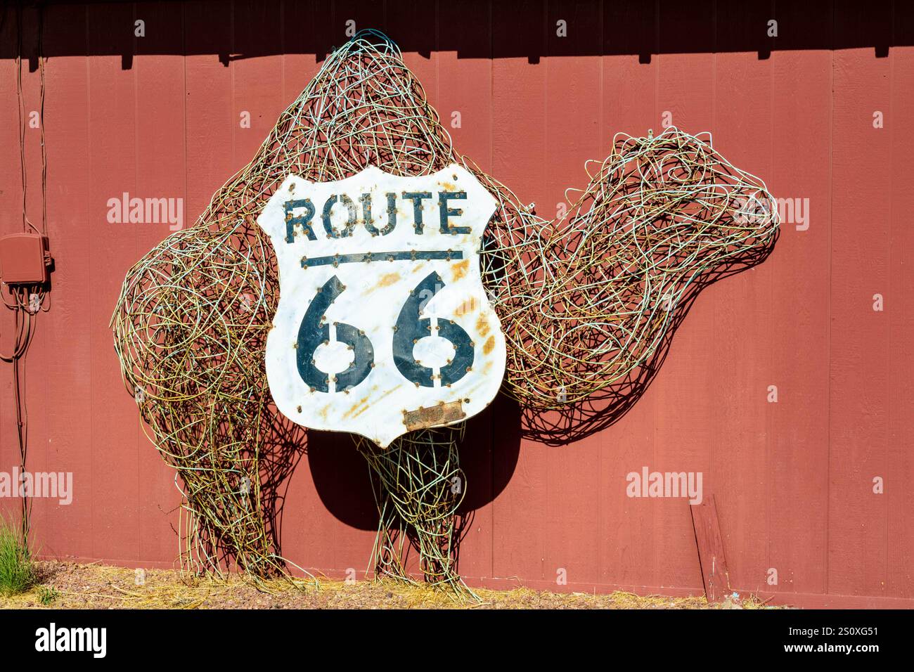 Arizona, USA. 20th Aug, 2024. Historic U.S. Route 66 sign, known as the ...
