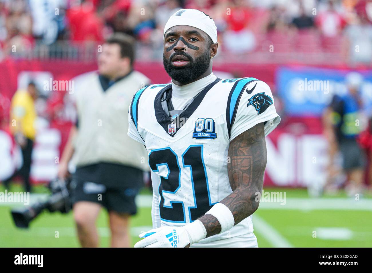 Tampa Bay, Florida, USA, December 29, 2024, Carolina Panthers player ...