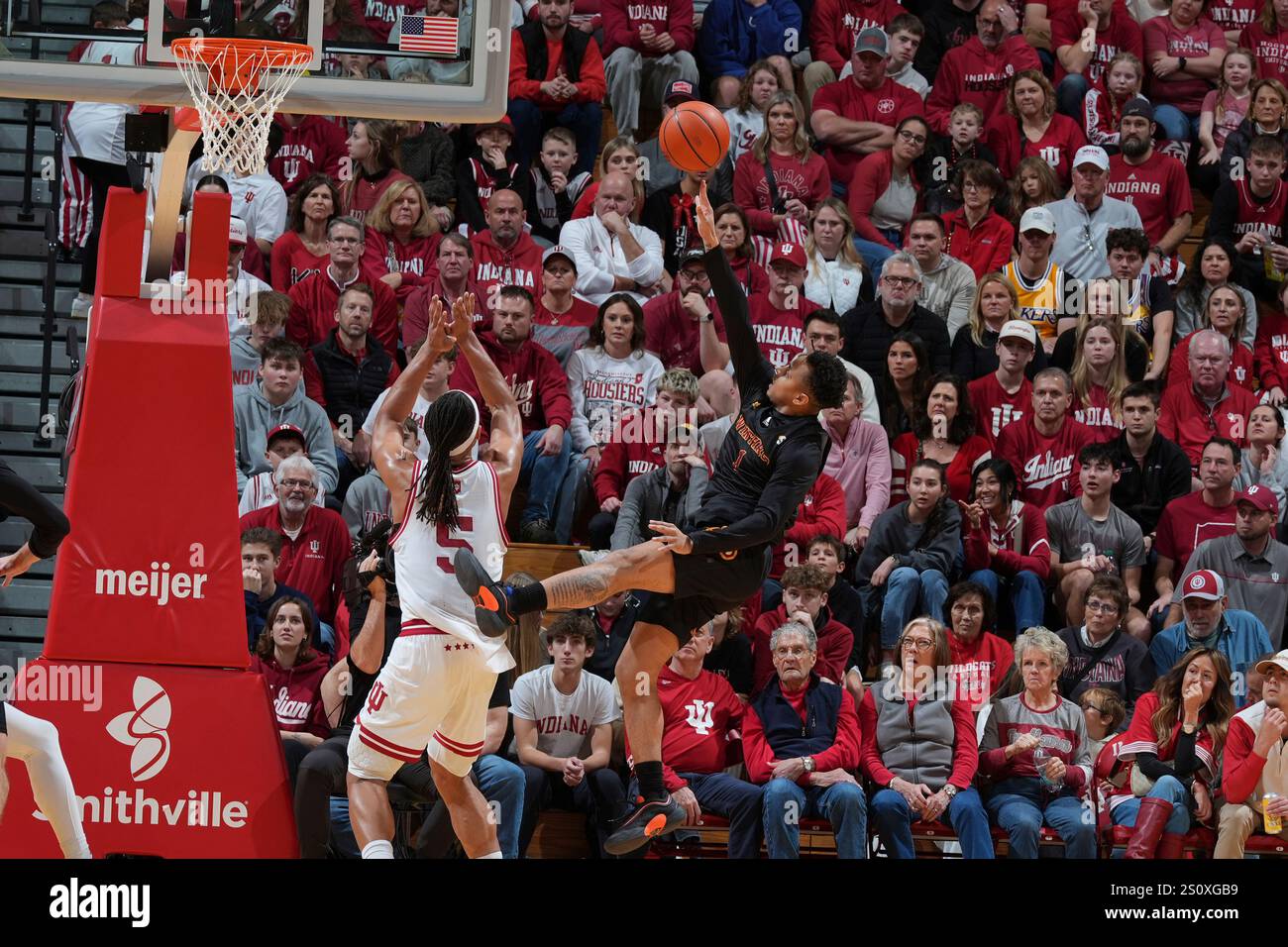 BLOOMINGTON, IN - DECEMBER 29: Winthrop Eagles guard Isaiah Wilson (1 ...