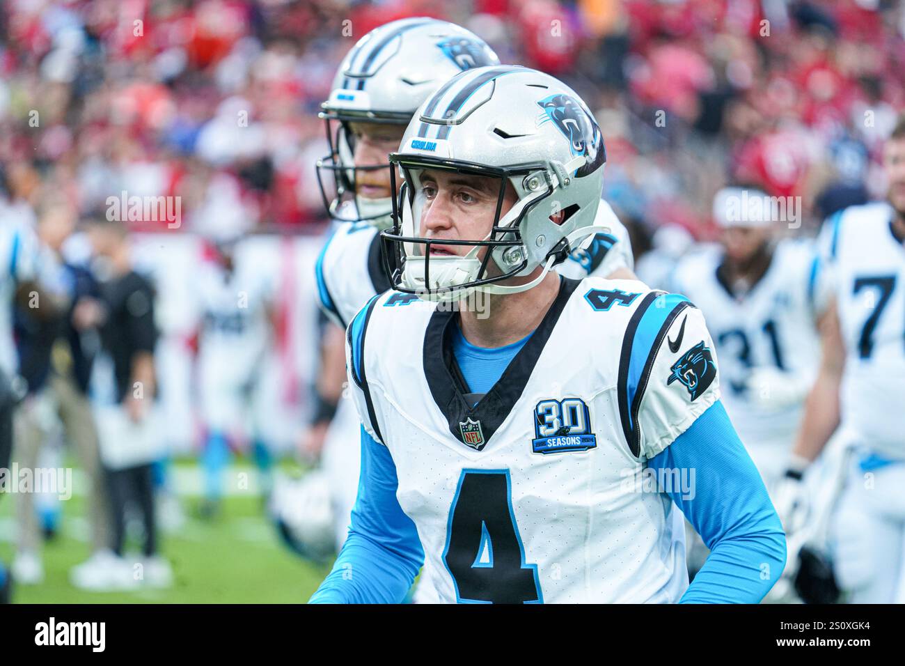 Tampa Bay, Florida, USA, December 29, 2024, Carolina Panthers kicker ...
