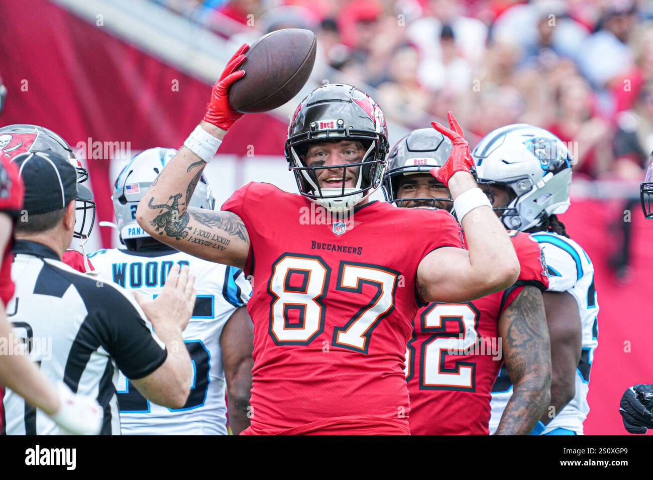 Tampa Bay, Florida, USA, December 29, 2024, Tampa Bay Buccaneers tight ...
