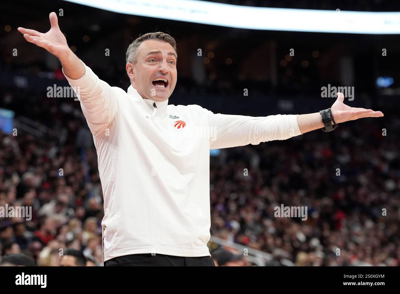 Toronto, Canada. 29th Dec, 2024. Toronto Raptors head coach Darko ...