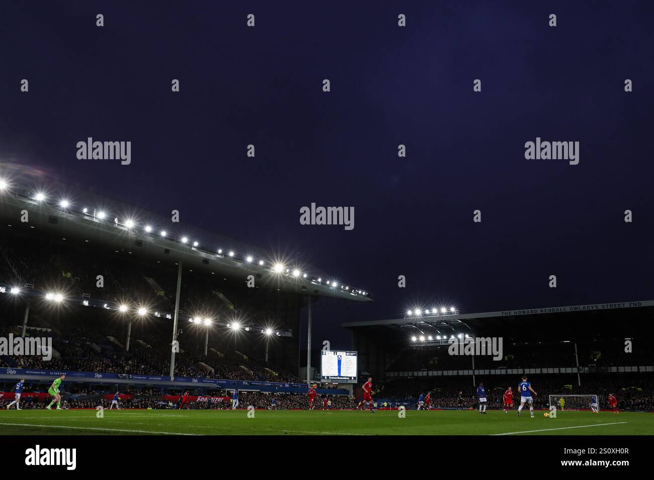 A general view inside of Goodison Park, home of Everton during the ...