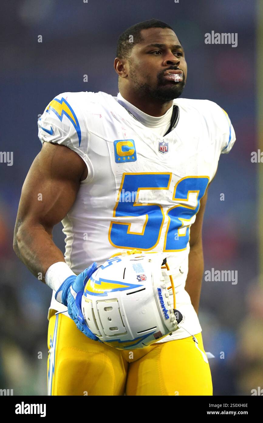 Los Angeles Chargers linebacker Khalil Mack (52) after an NFL football ...