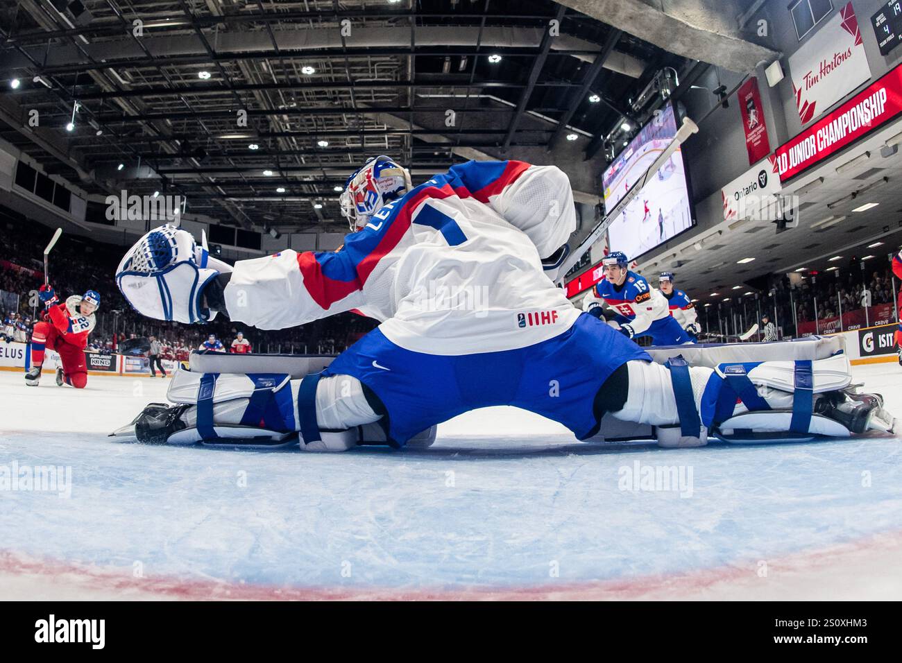 Vojtech Hradec of, Czech Republic. , . scores 1-0 behind goaltender ...