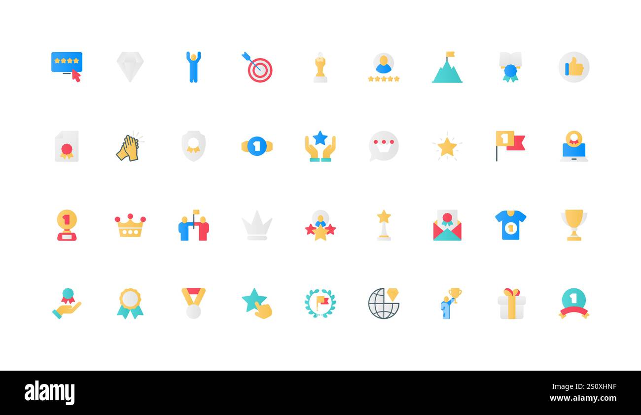 Award and trophy recognition of victory, pride and respect for winner ...