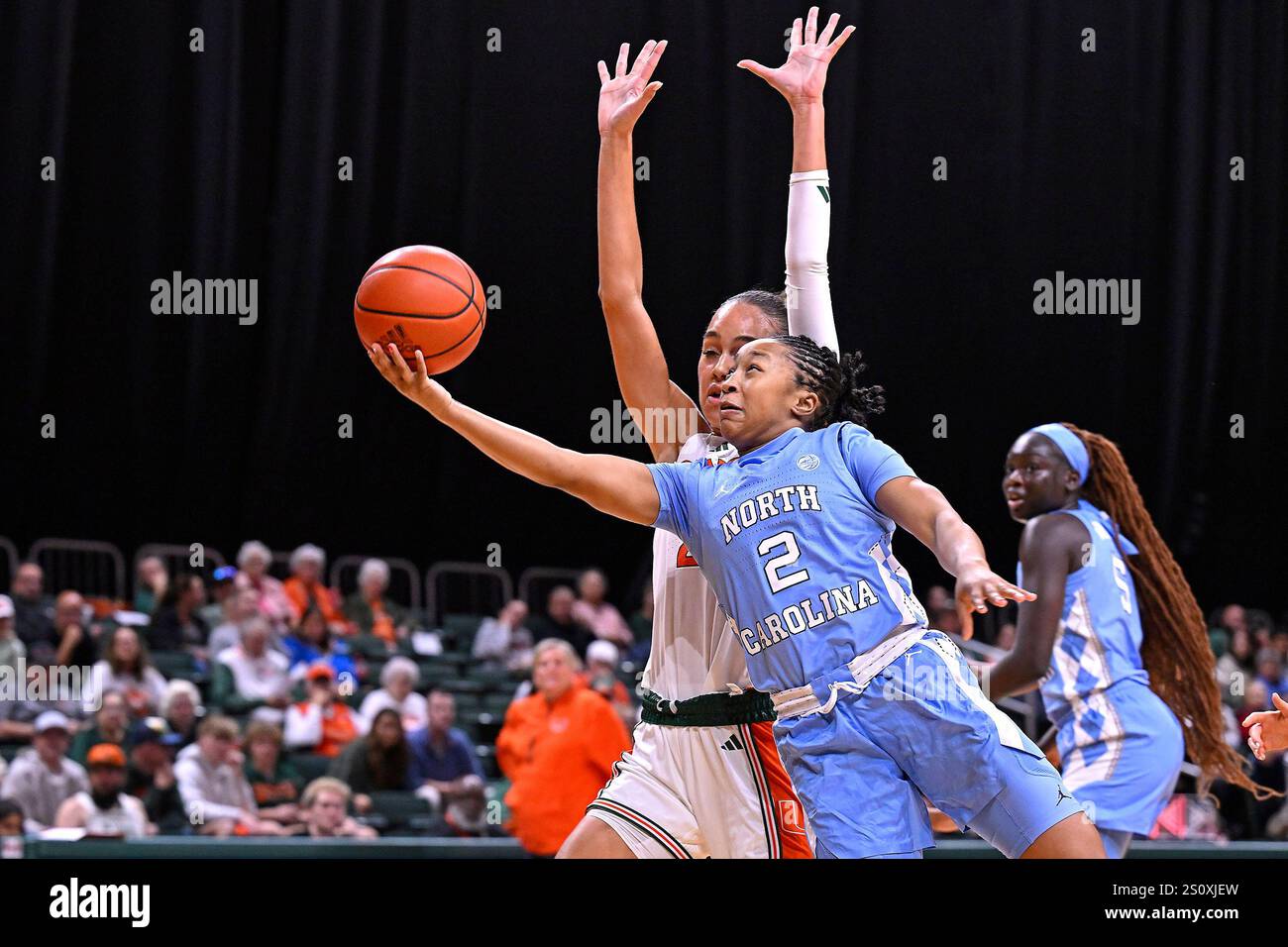 CORAL GABLES, FL - DECEMBER 29: North Carolina guard Grace Townsend (2 ...