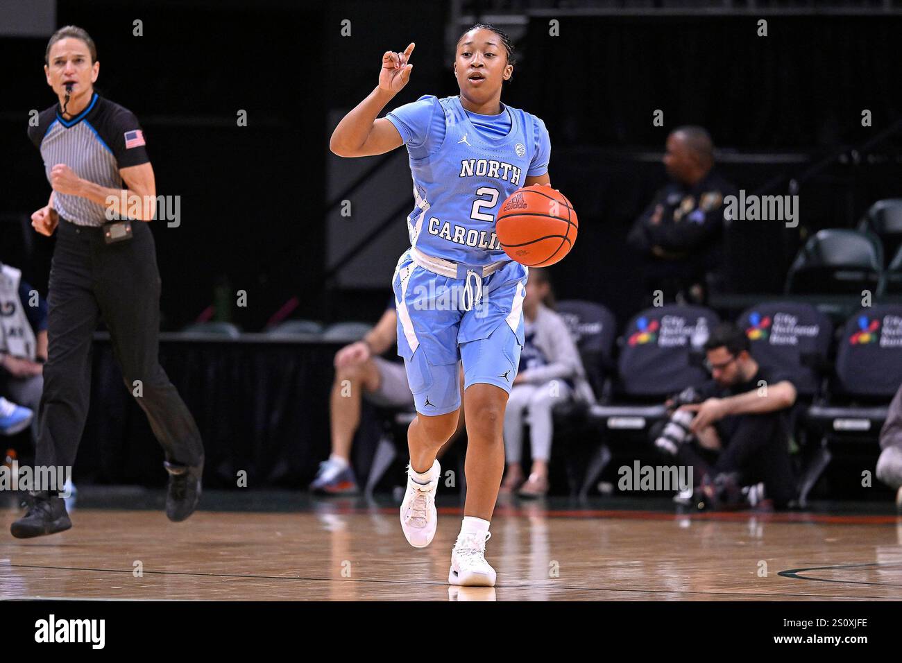 CORAL GABLES, FL - DECEMBER 29: North Carolina guard Grace Townsend (2 ...