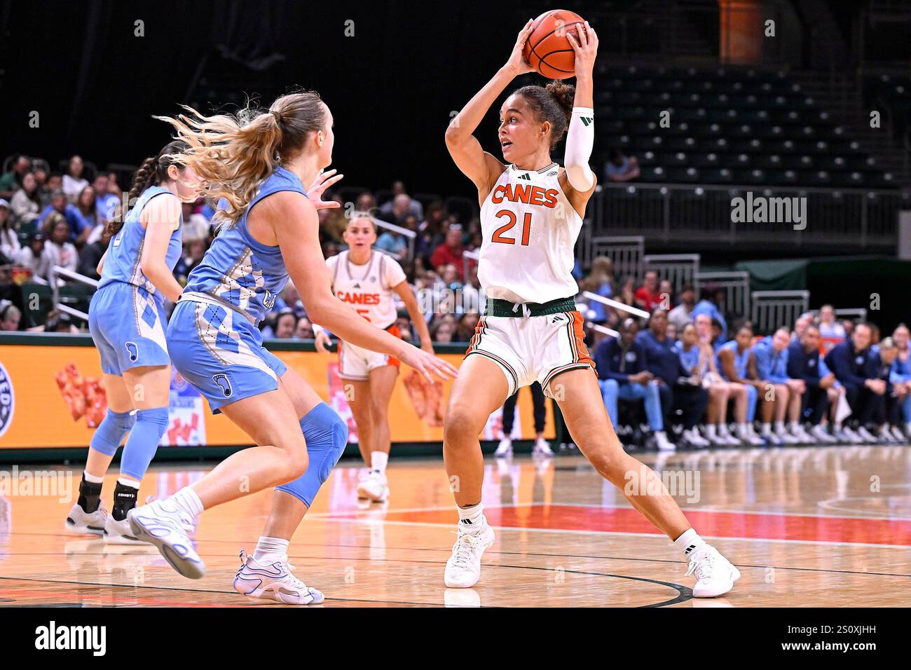 CORAL GABLES, FL - DECEMBER 29: Miami forward Natalija Marshall (21 ...