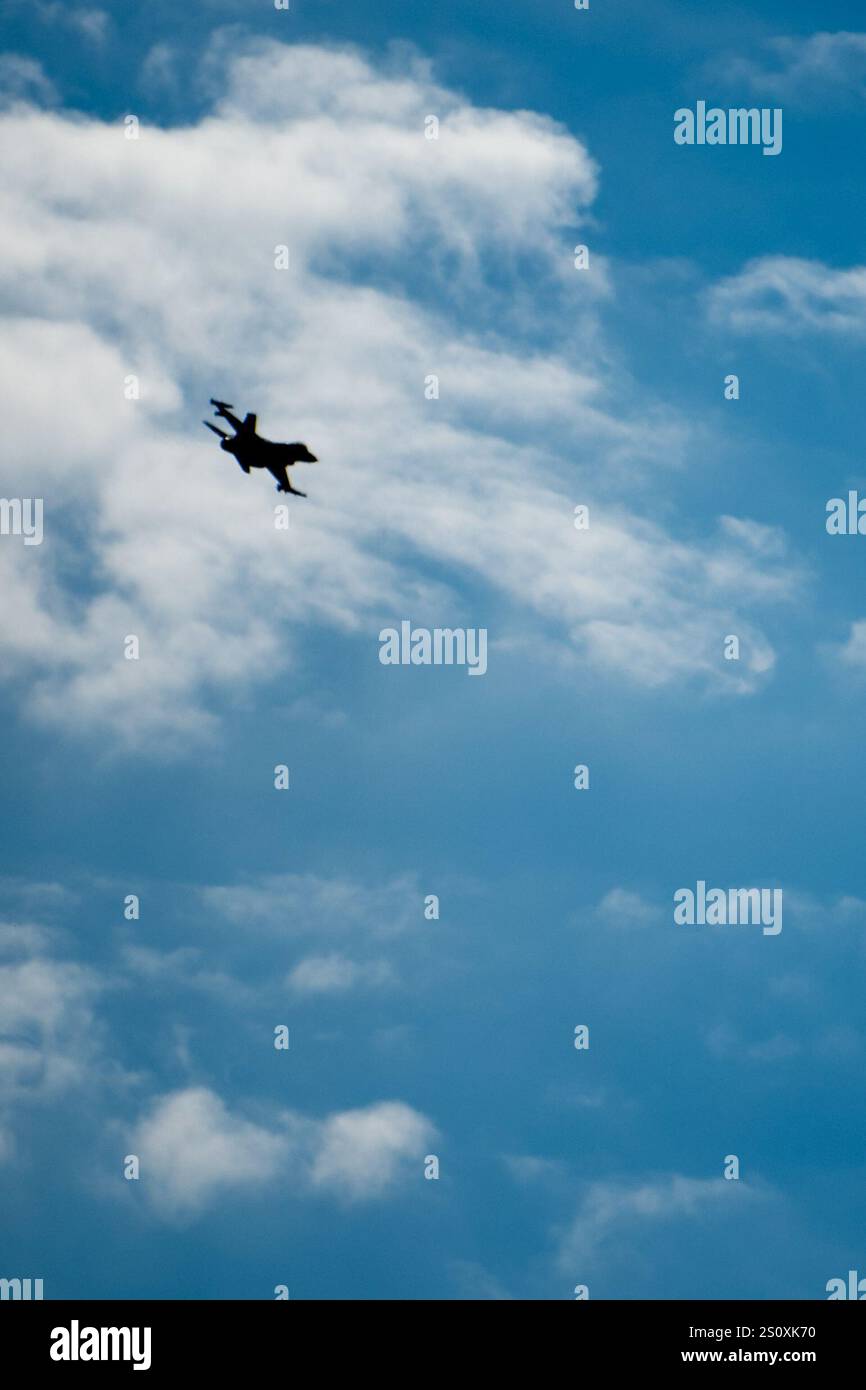 A U.S. Air Force F-16 Fighting Falcon aircraft, assigned to the 122nd ...