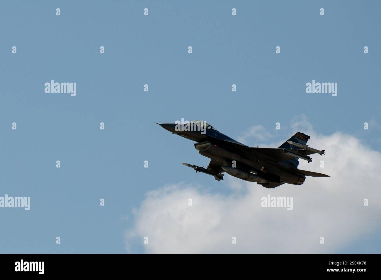 A U.S. Air Force F-16 Fighting Falcon aircraft, assigned to the 122nd ...