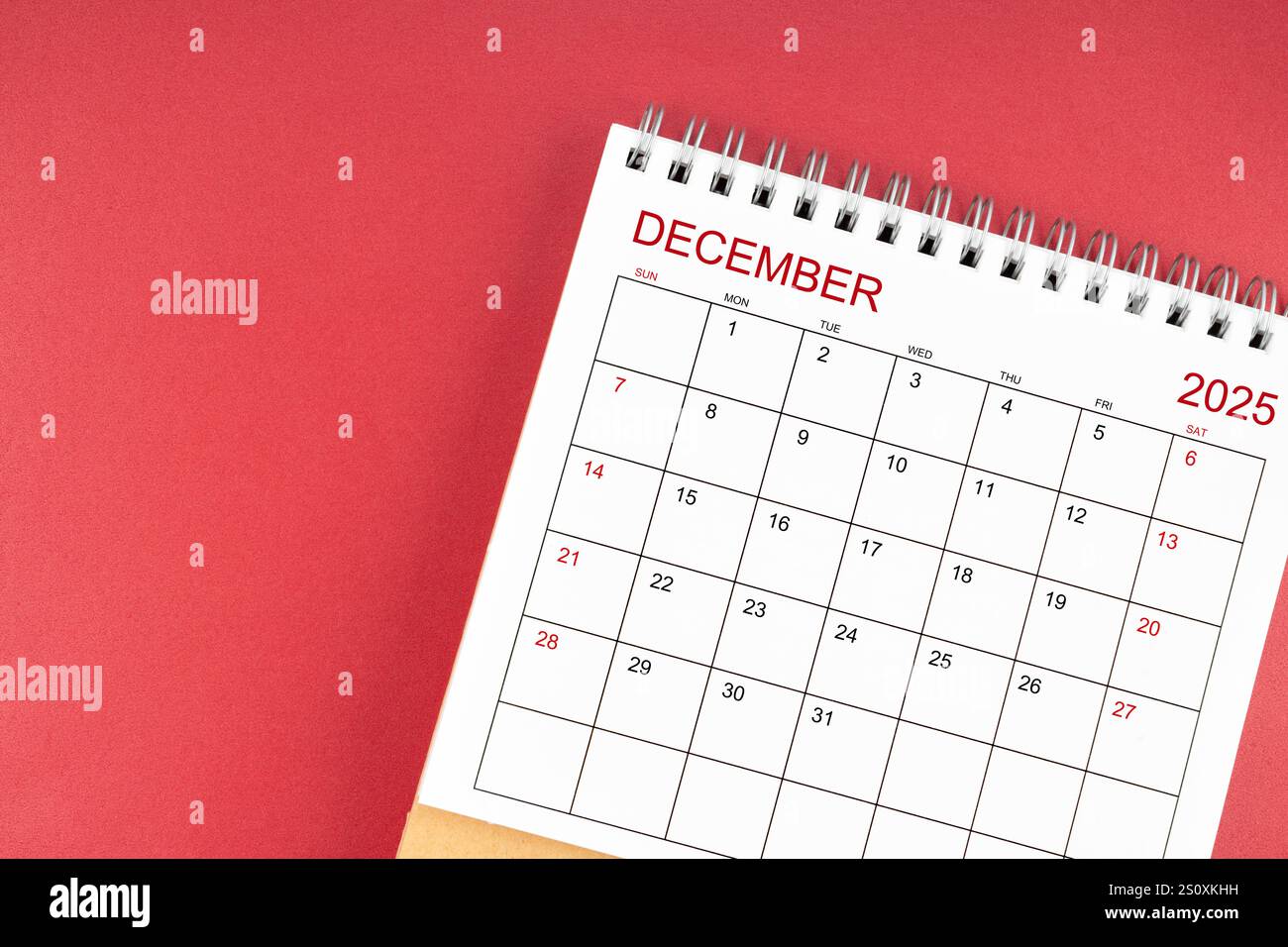 December 2025 calendar design hi-res stock photography and images - Alamy