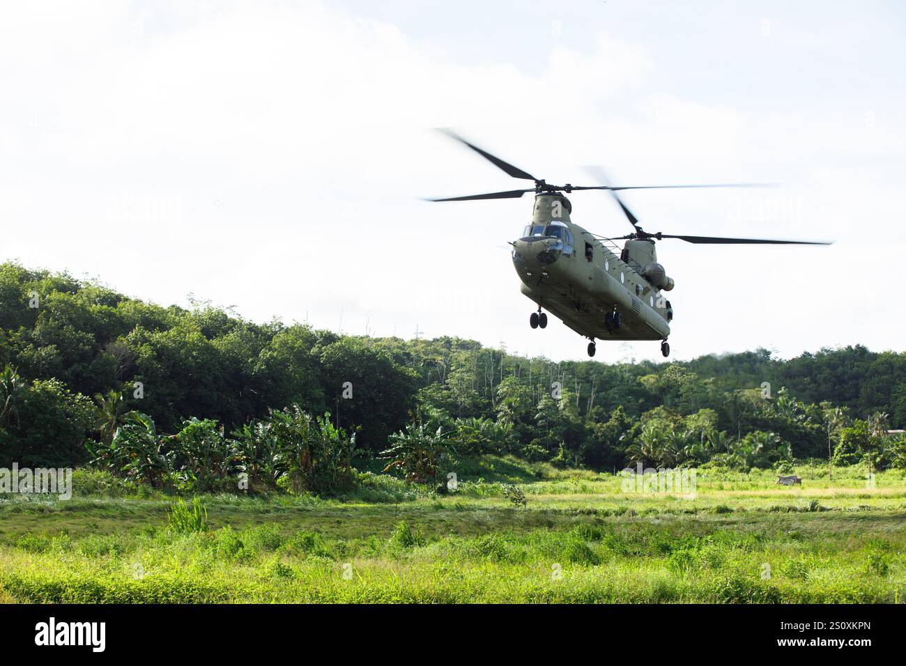 Members of the Malaysian Armed Forces and the U.S. Army 11th Airborne Division conduct an air ...