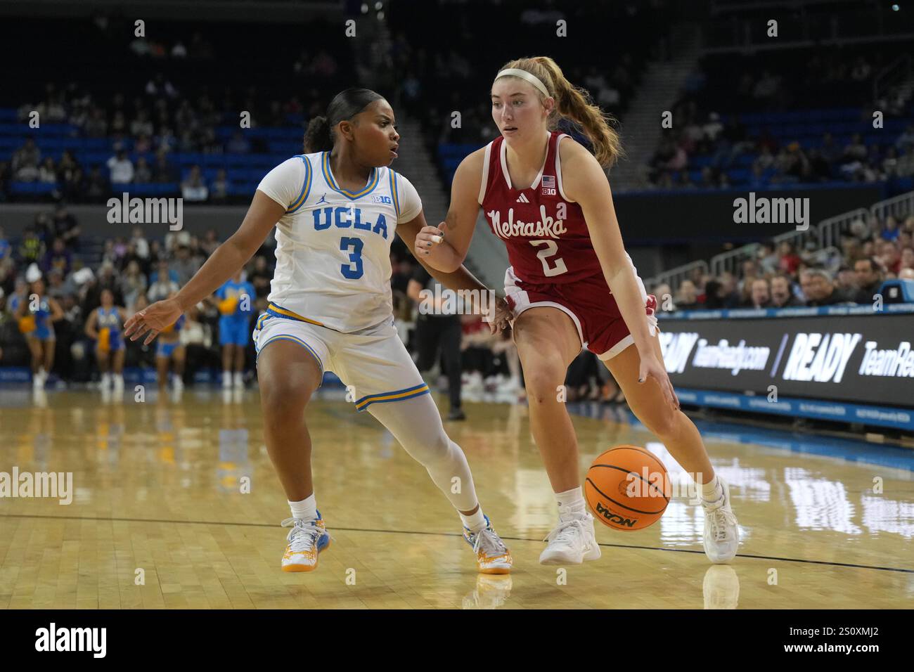 Nebraska Cornhuskers guard Logan Nissley (2) dribbles the ball against ...