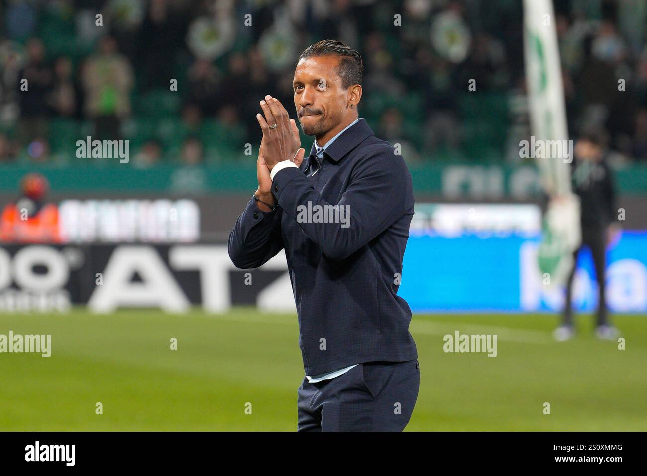Lisbon, Portugal. 29th Dec, 2024. Luis Nani, former Sporting CP player ...