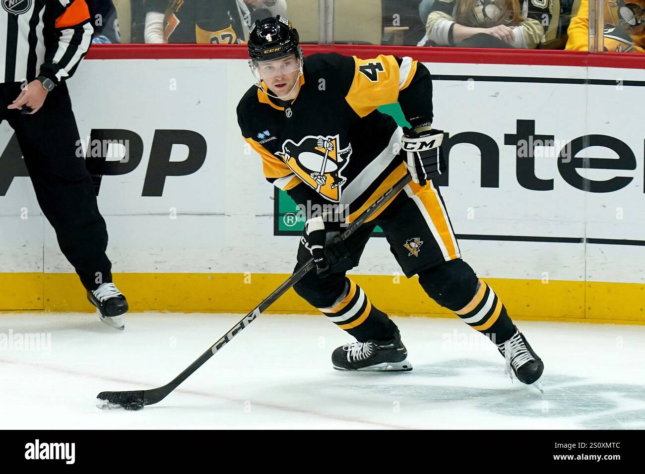 Pittsburgh Penguins' Nathan Clurman (4) skates during the third period ...