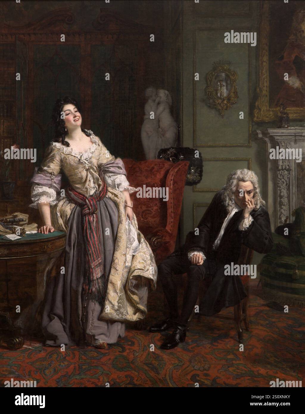 Pope Makes Love To Lady Mary Wortley Montagu (1852) William Frith (1819 ...