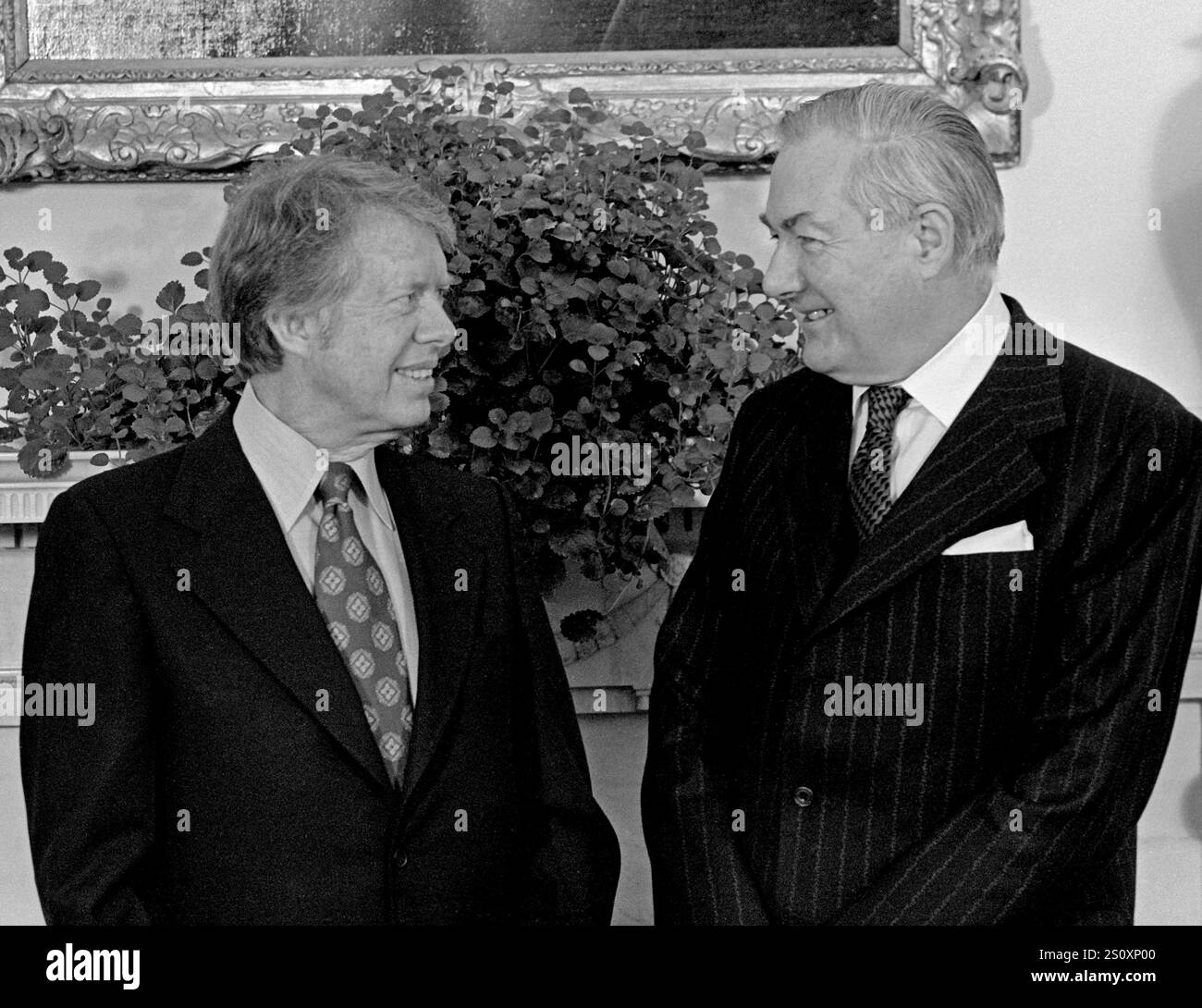 United States President Jimmy Carter, left, and Prime Minister James ...