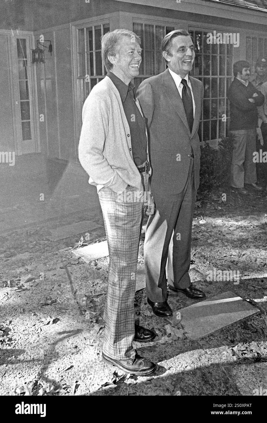 United States President-elect Jimmy Carter, left, and US Vice President ...