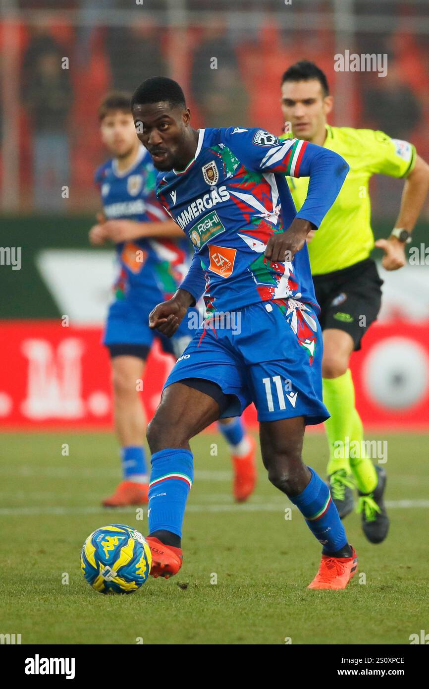 Mantova, Italy. 29th Dec, 2024. Cedric Gondo of Reggiana FC seen in ...