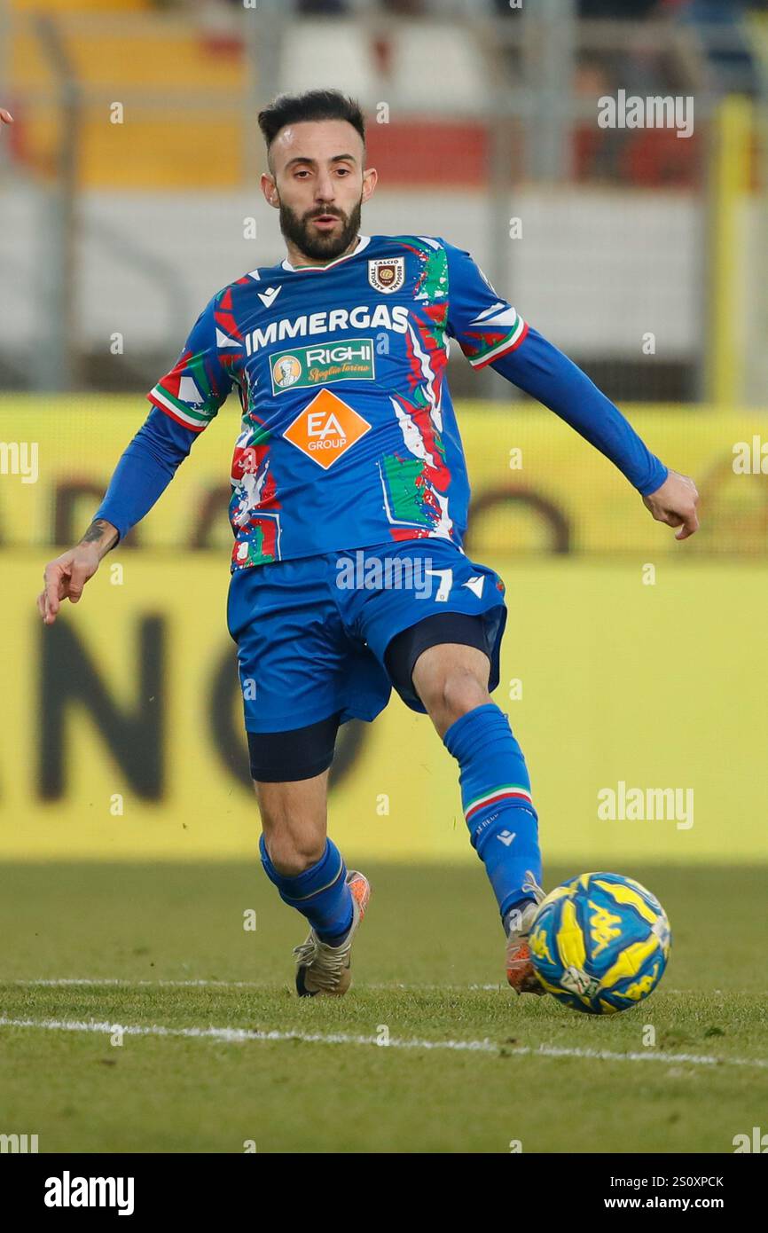 Mantova, Italy. 29th Dec, 2024. Manuel Marras of Reggiana FC seen in action during the Italian ...