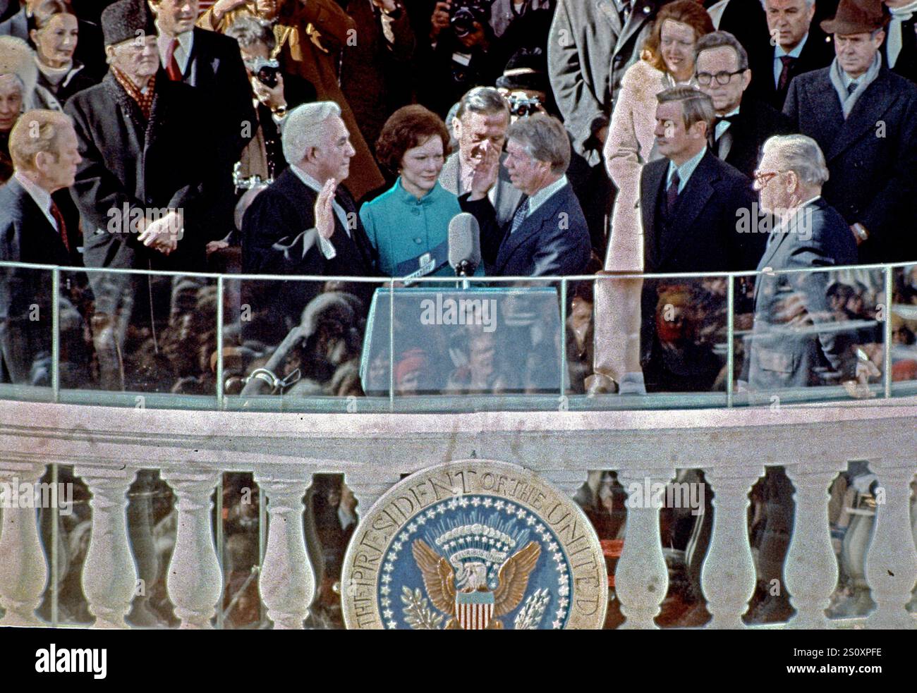 United States President Jimmy Carter is sworn-in as the 39th President ...