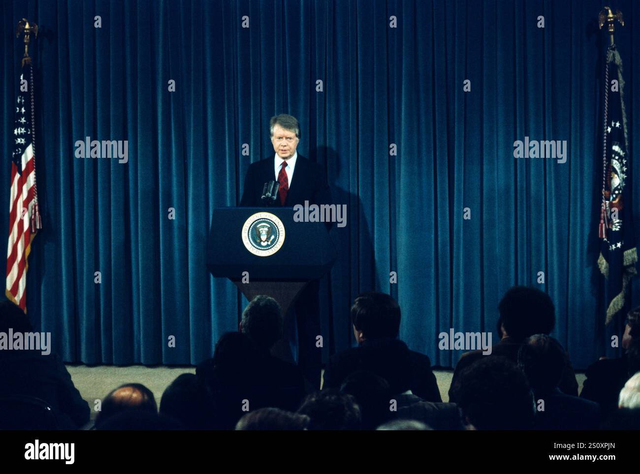 United States President Jimmy Carter conducts his second nationally ...