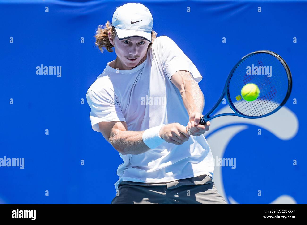 Canberra, Australia; 30th Dec 2024: Dane Sweeny of Australia is ...