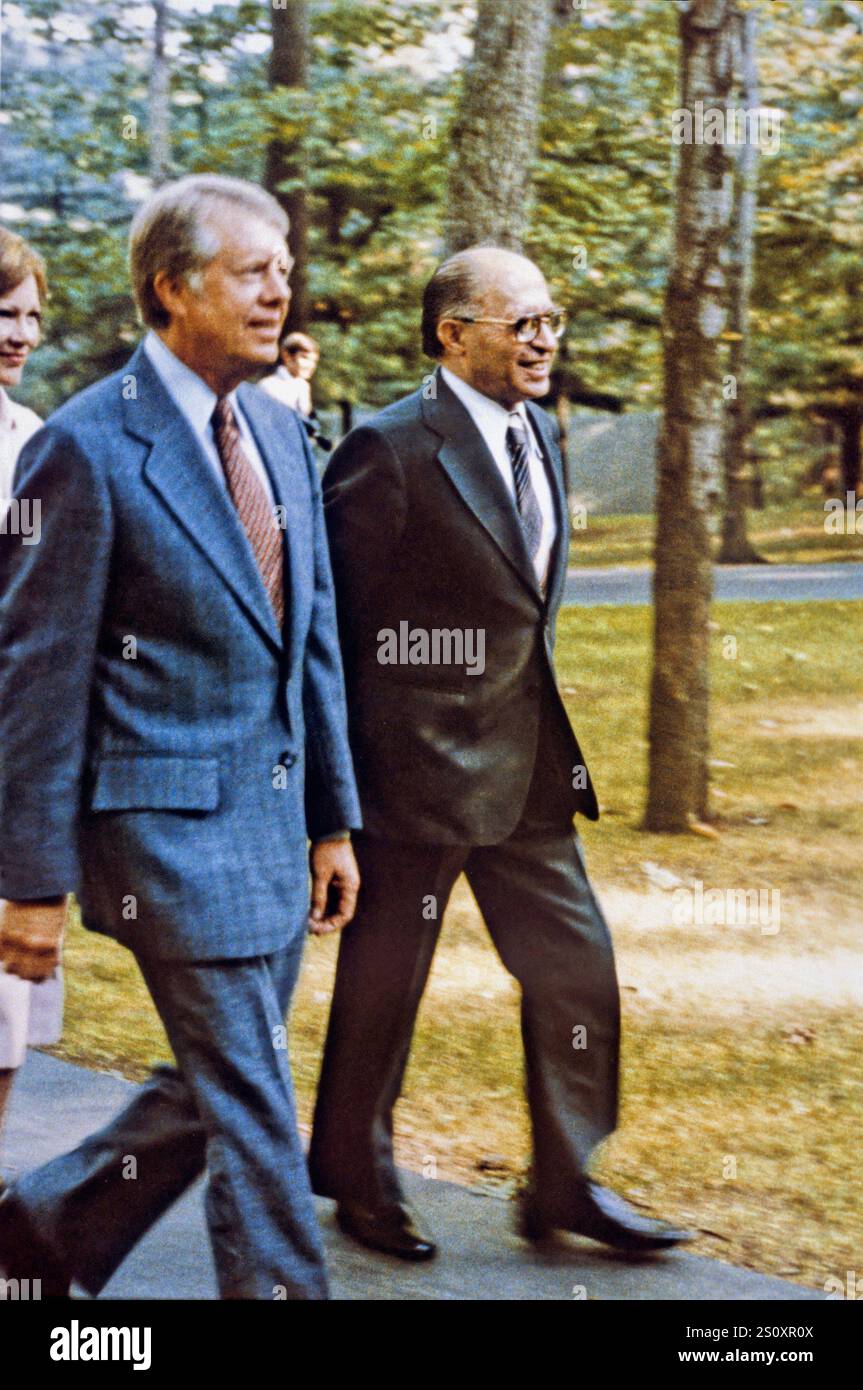 United States President Jimmy Carter and Prime Minister Menachem Begin ...