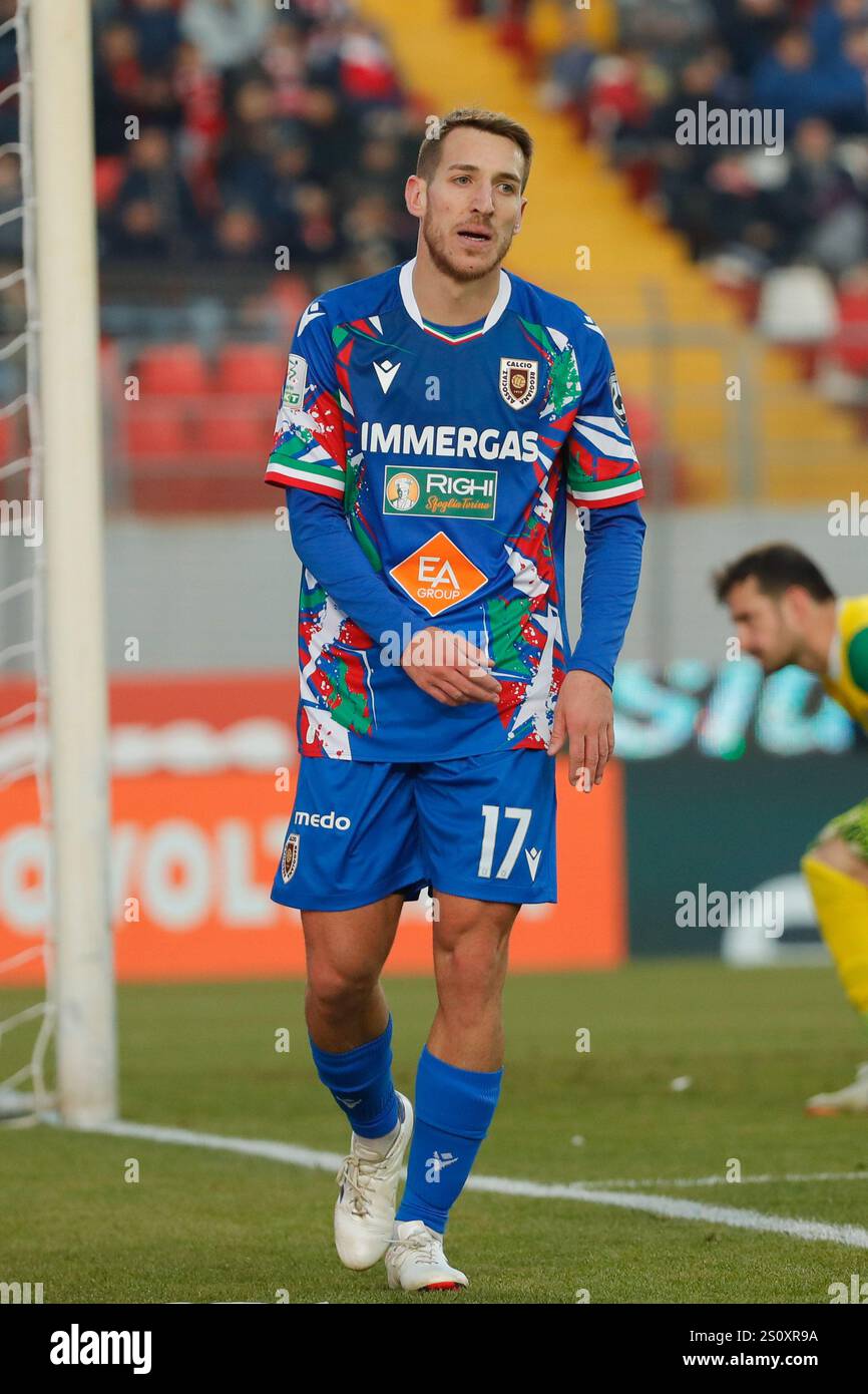 Lorenzo Libutti of Reggiana FC seen in action during the Italian Serie ...
