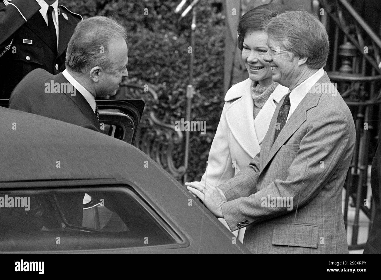 United States President Jimmy Carter and first lady Rosalynn Carter ...