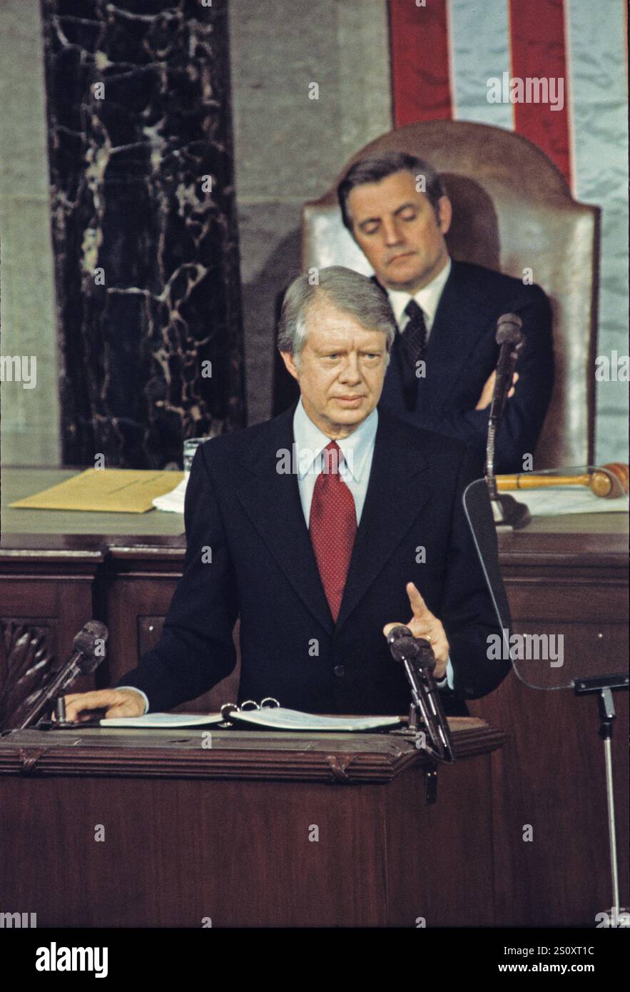 United States President Jimmy Carter presents his National Energy Plan ...