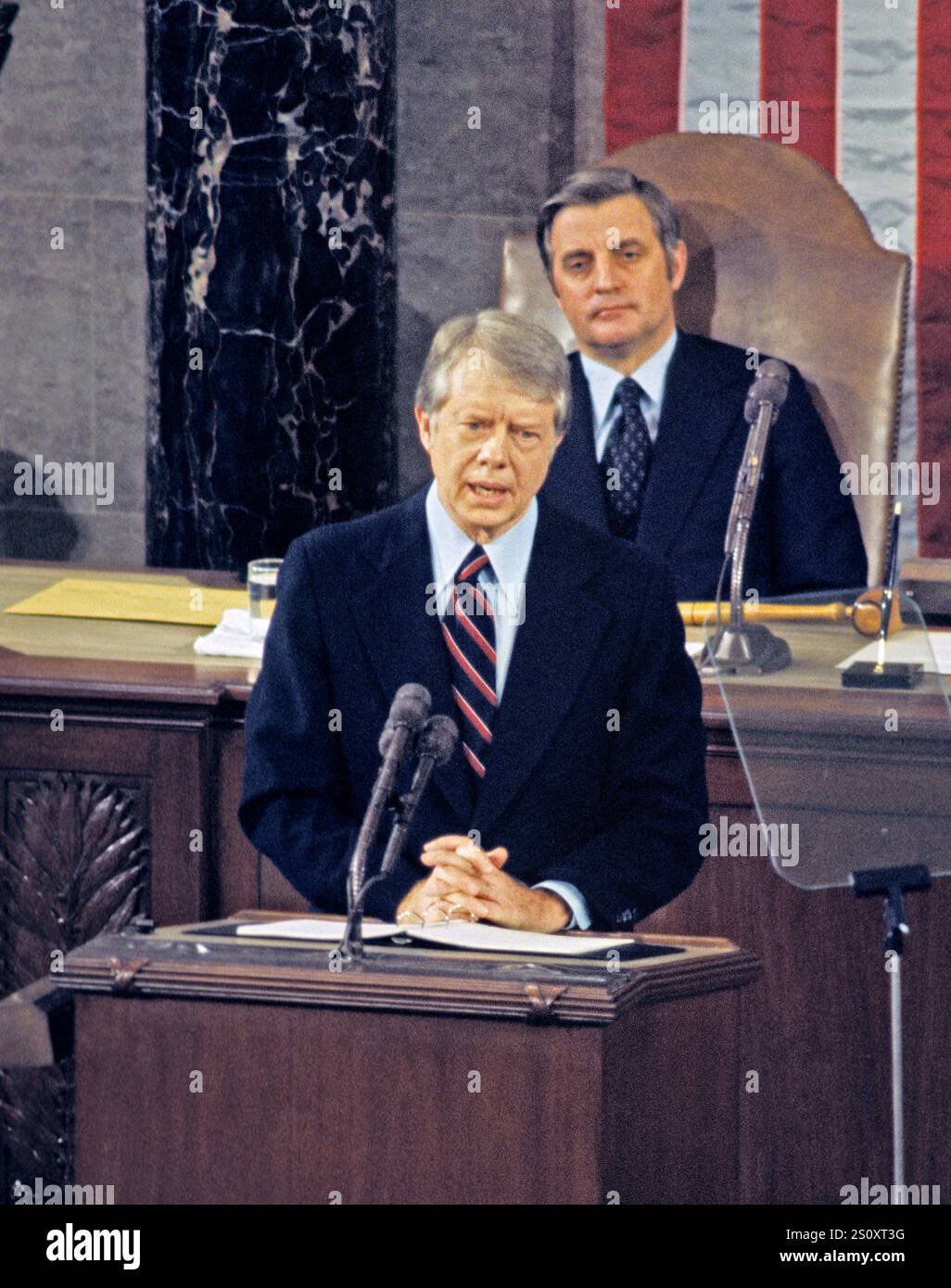 United States President Jimmy Carter delivers his State of the Union ...