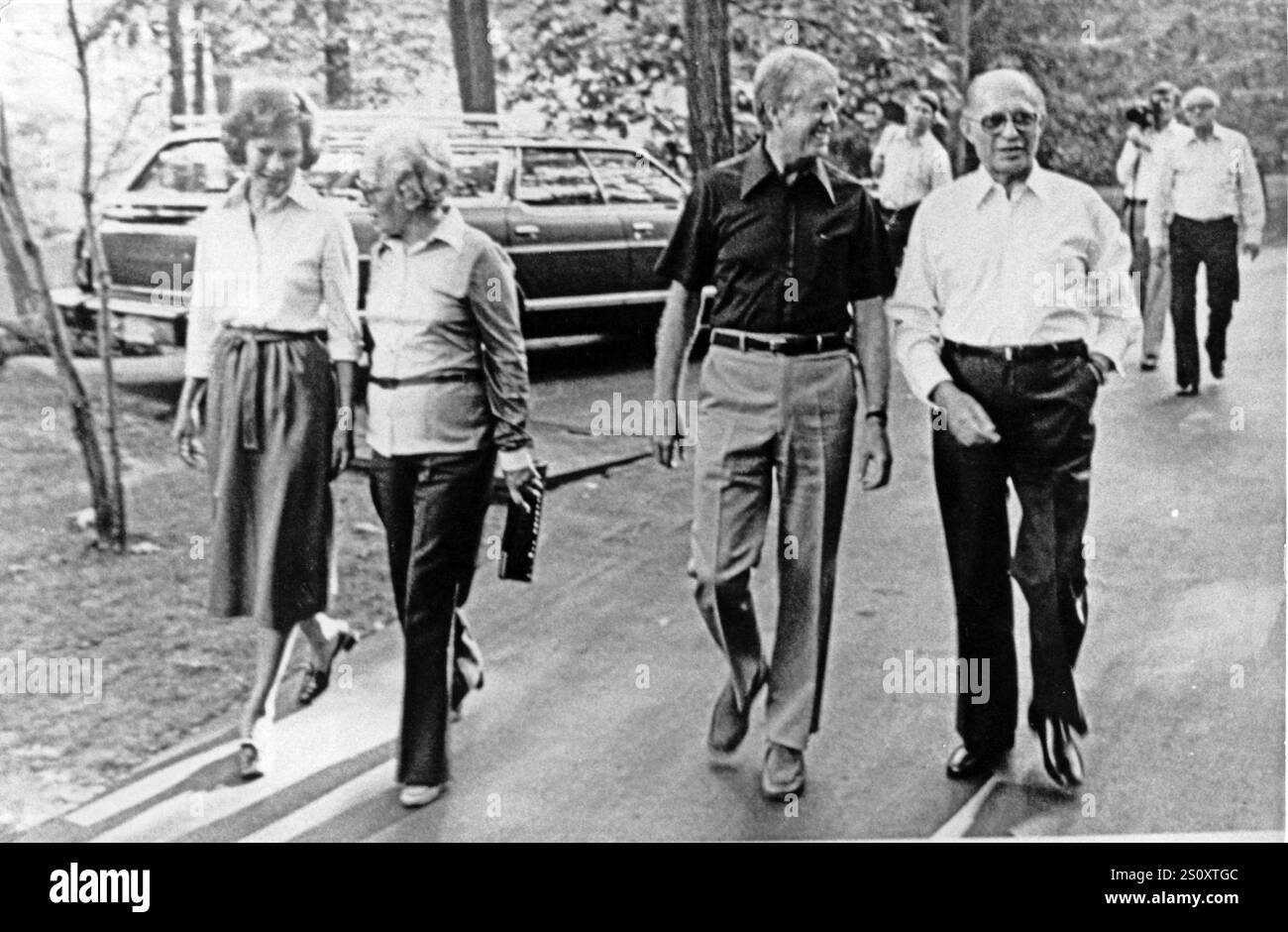 United States President Jimmy Carter, second right, Prime Minister ...