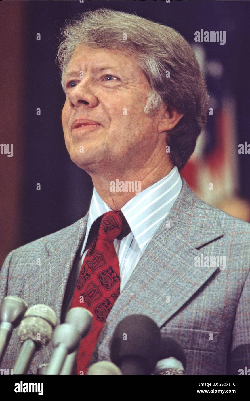 Governor Jimmy Carter (Democrat of Georgia), a candidate for the 1976 ...