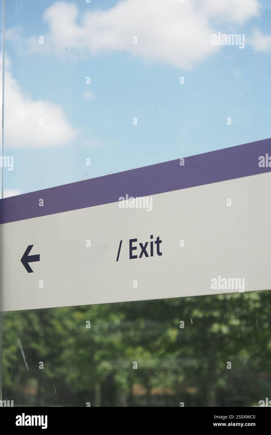 Directional Signage for Exit Points in Contemporary Modern Architecture ...