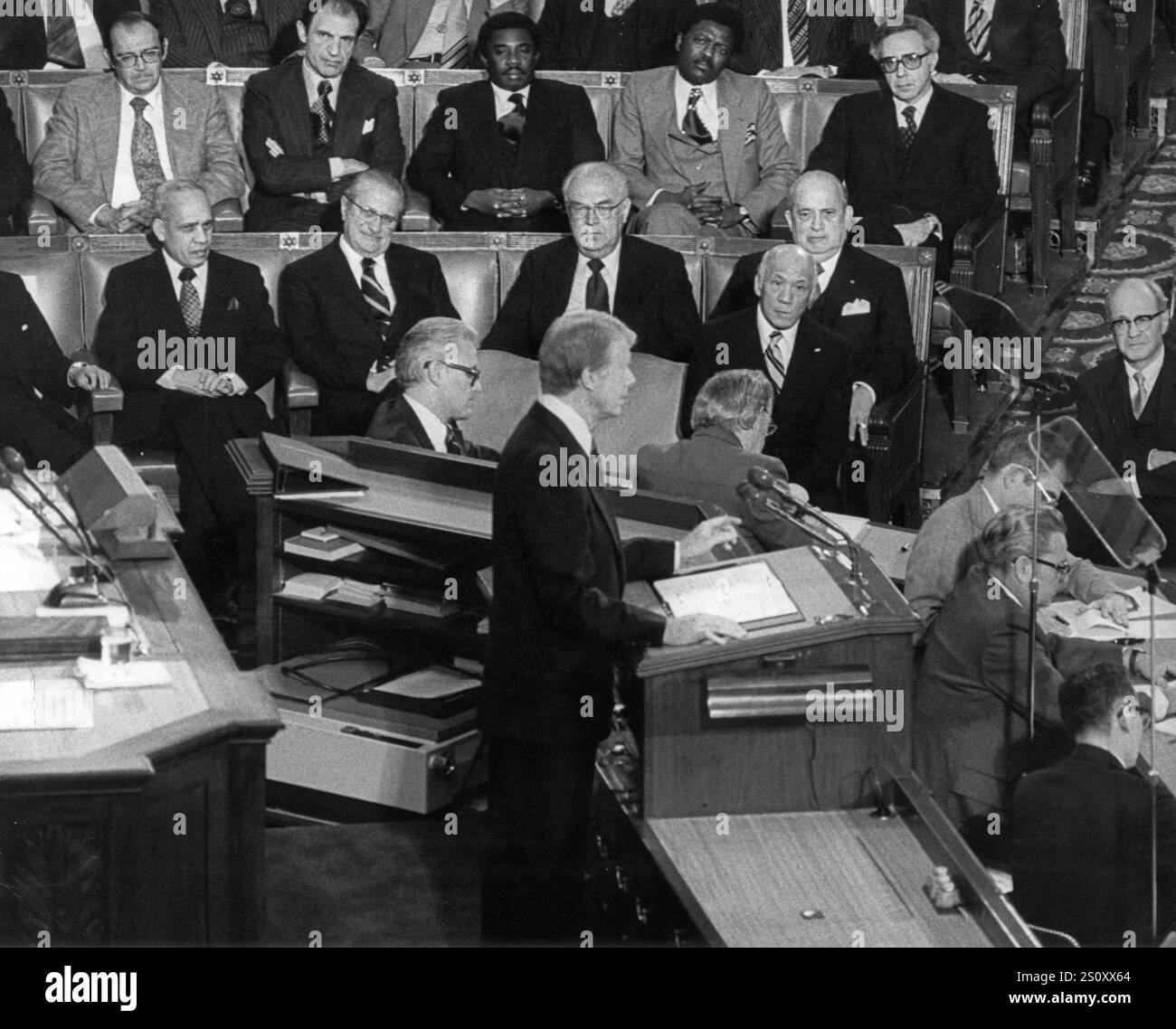 United States President Jimmy Carter delivers his State of the Union ...
