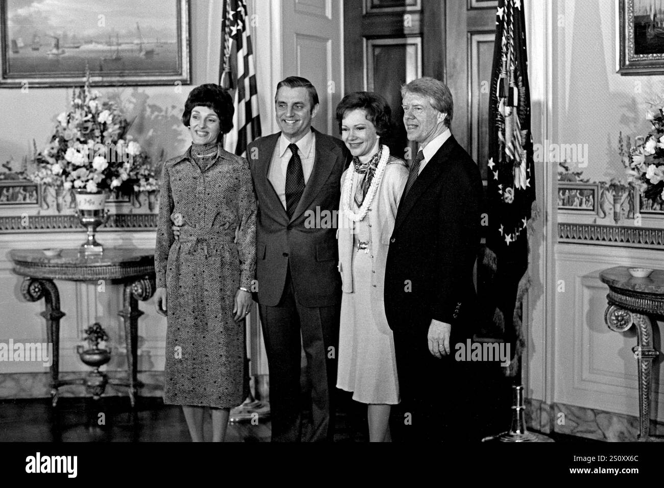 From left to right: Joan Mondale, United States Vice President Walter ...