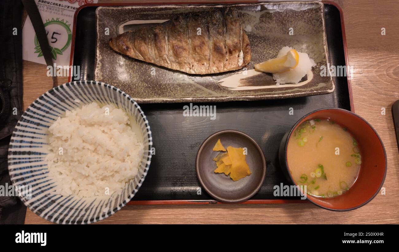 December 18, 2024 Evening scene at a set meal restaurant located inside ...