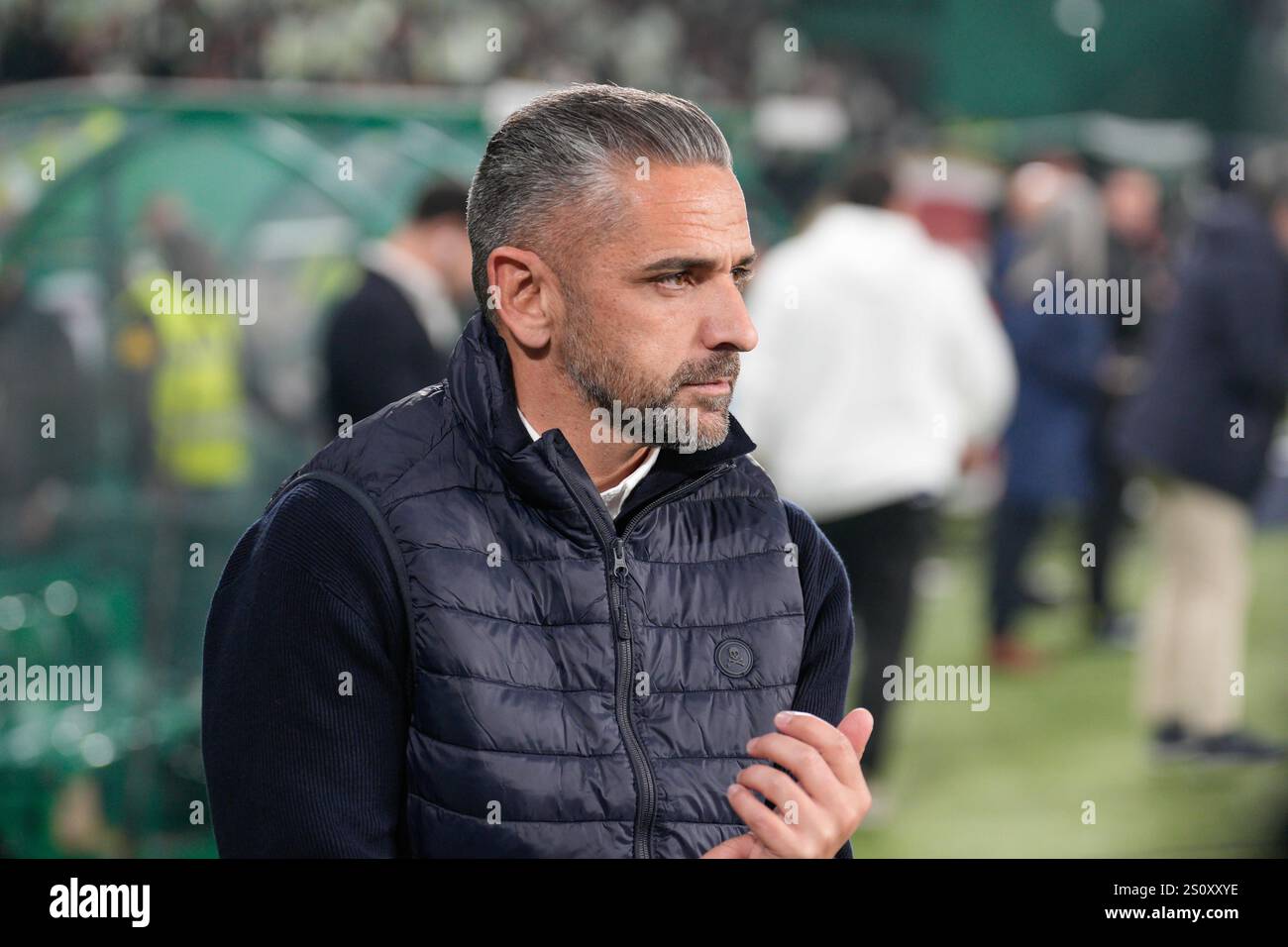 Lisbon, Portugal. 29th Dec, 2024. Rui Borges, Sporting's Coach, in ...