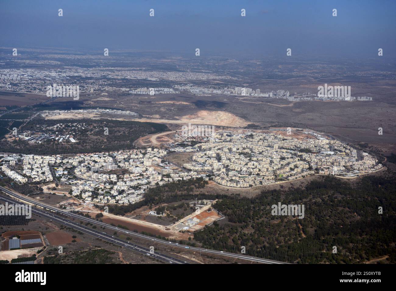 Aerial view of the city of El'ad in Israel Stock Photo - Alamy