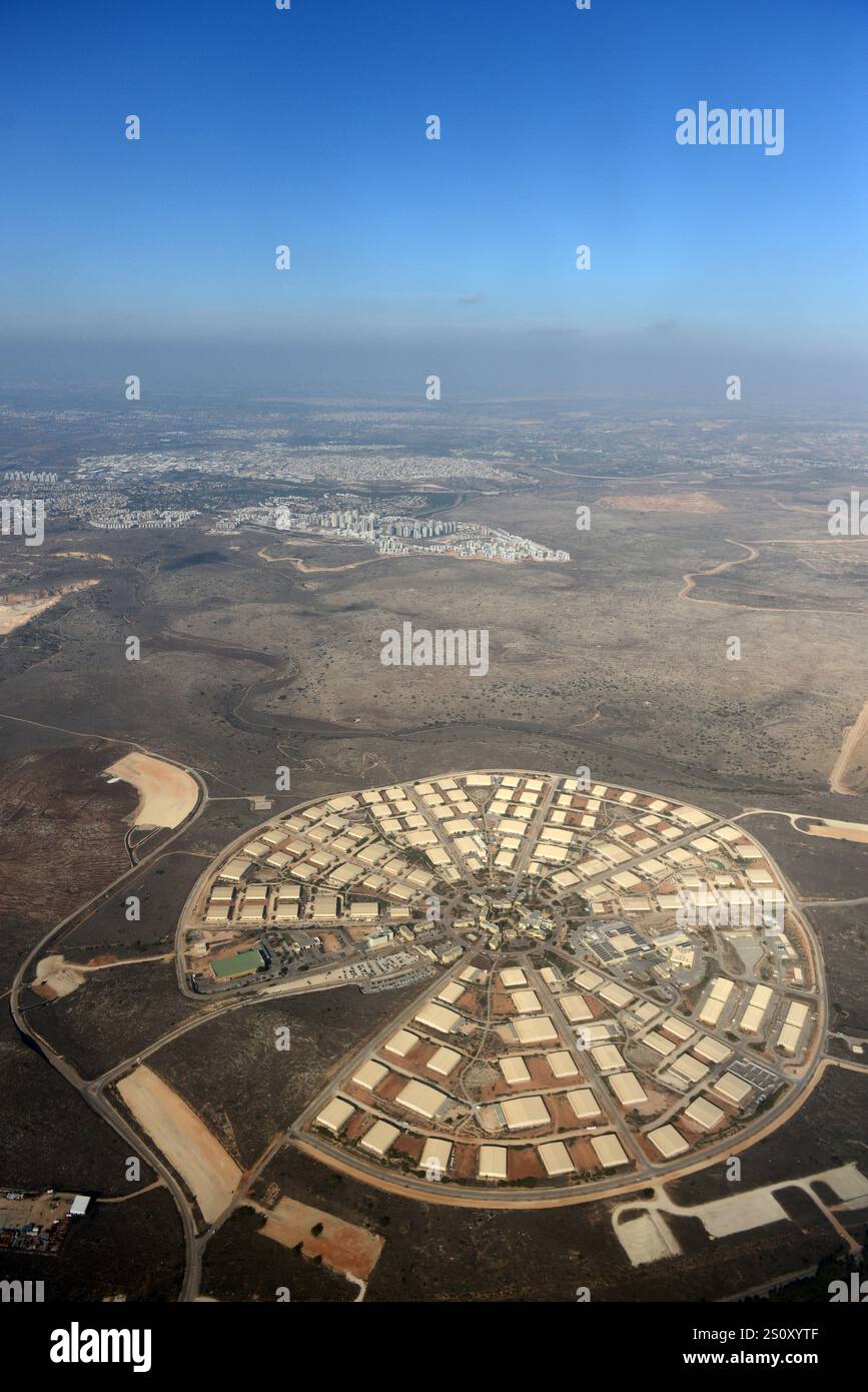 Aerial view of the Nachshonim military base near Rosh Ha'ayin, Israel Stock Photo - Alamy