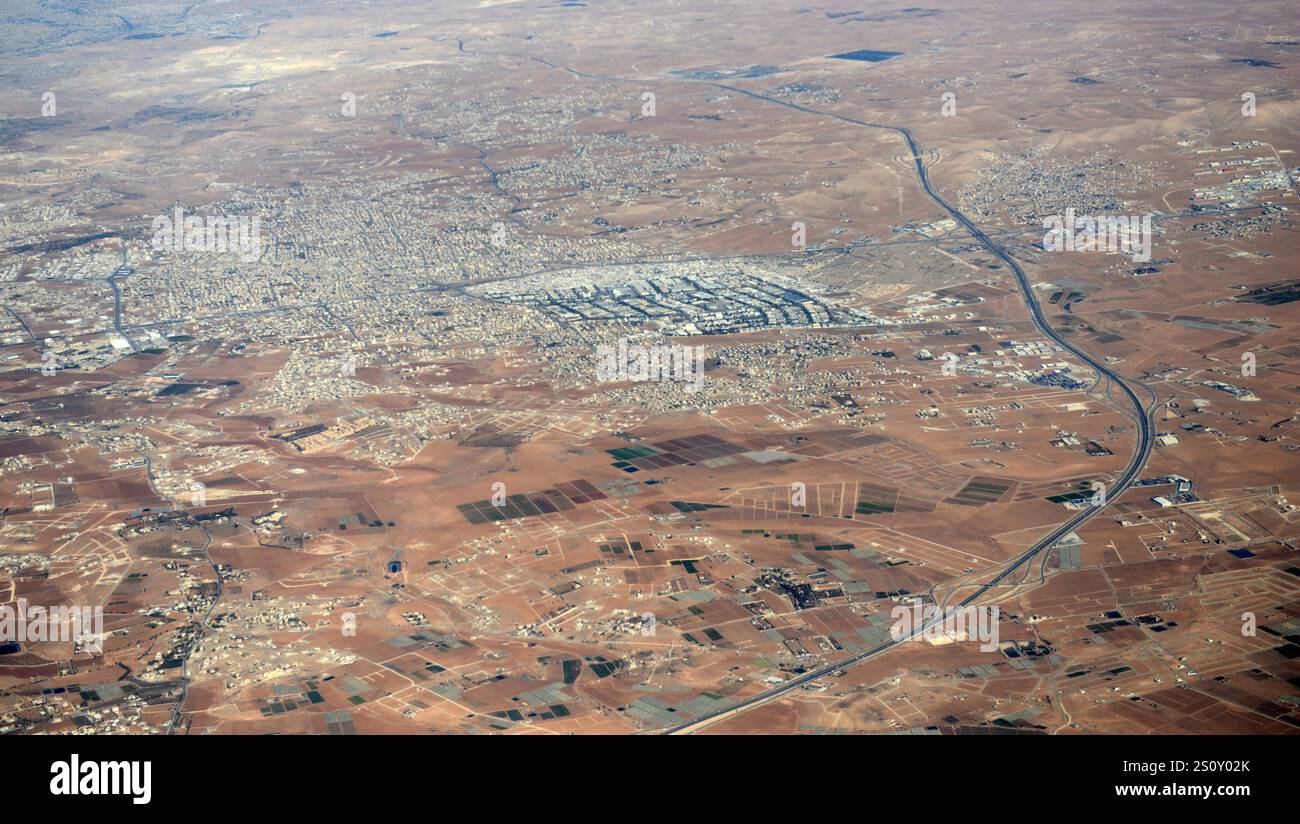 Aerial view of Sahab, a suburb of Amman, Jordan Stock Photo - Alamy